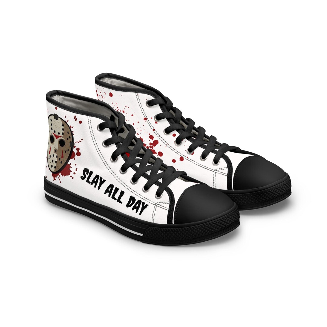 Horror High Tops Sneakers, Custom Halloween Shoes, Statement Footwear ...