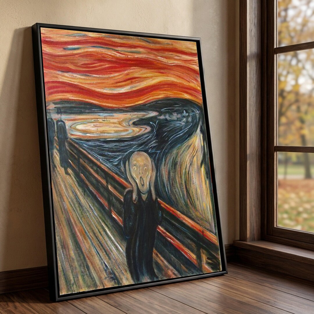 The Scream Canvas Print, Edvard Munch Expressionist Art, Ready to Hang ...