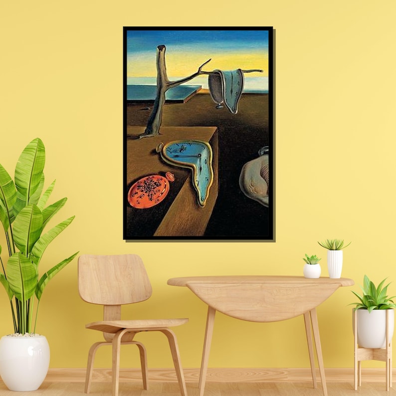 Salvador Dalí 'persistence of Memory' Canvas Print: Surreal Melting ...