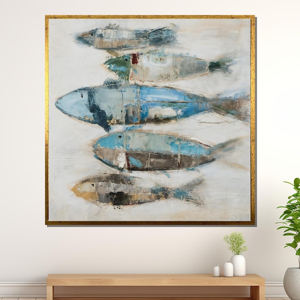 Abstract Fish Art - Etsy