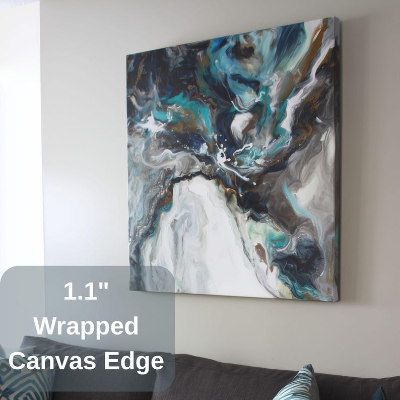 Modern Pool Splash Scene Canvas, David Hockney Inspired Art, Minimalist ...