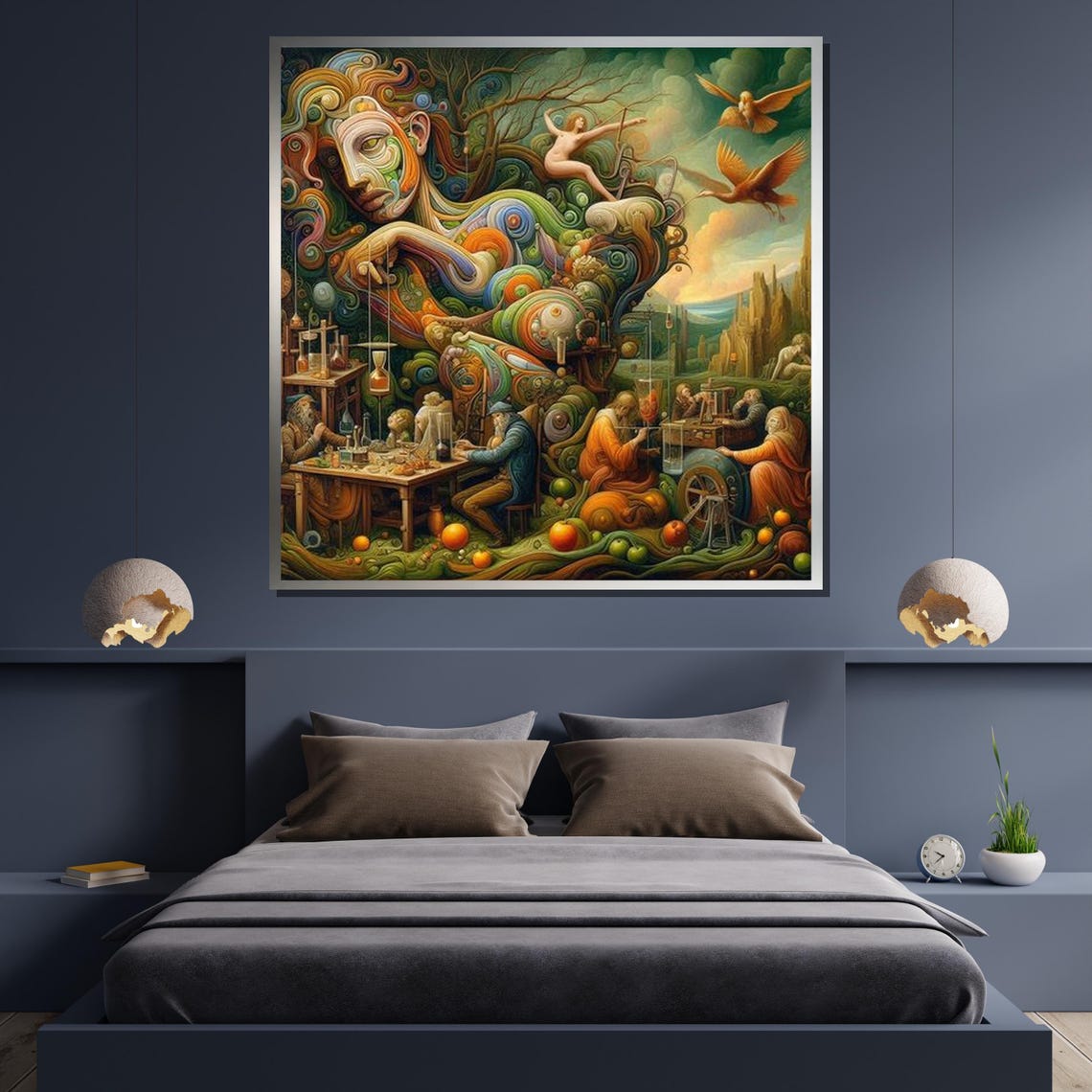 Salvador Dali Art: Surrealist Laboratory Dreamscape Canvas - Etsy