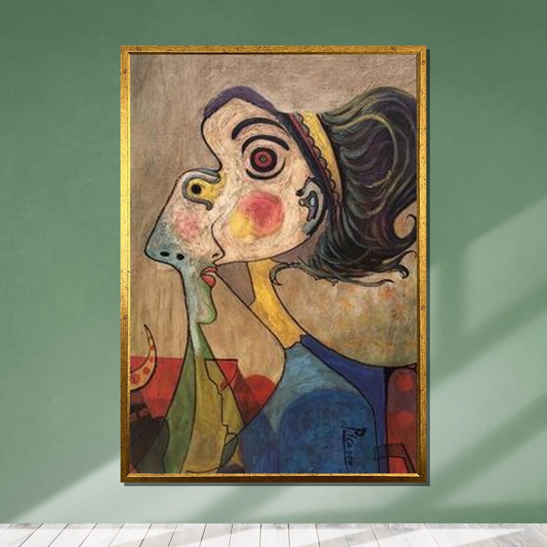Pablo Picasso Abstract Couple Print, Cubist Love Art, Picasso Style ...