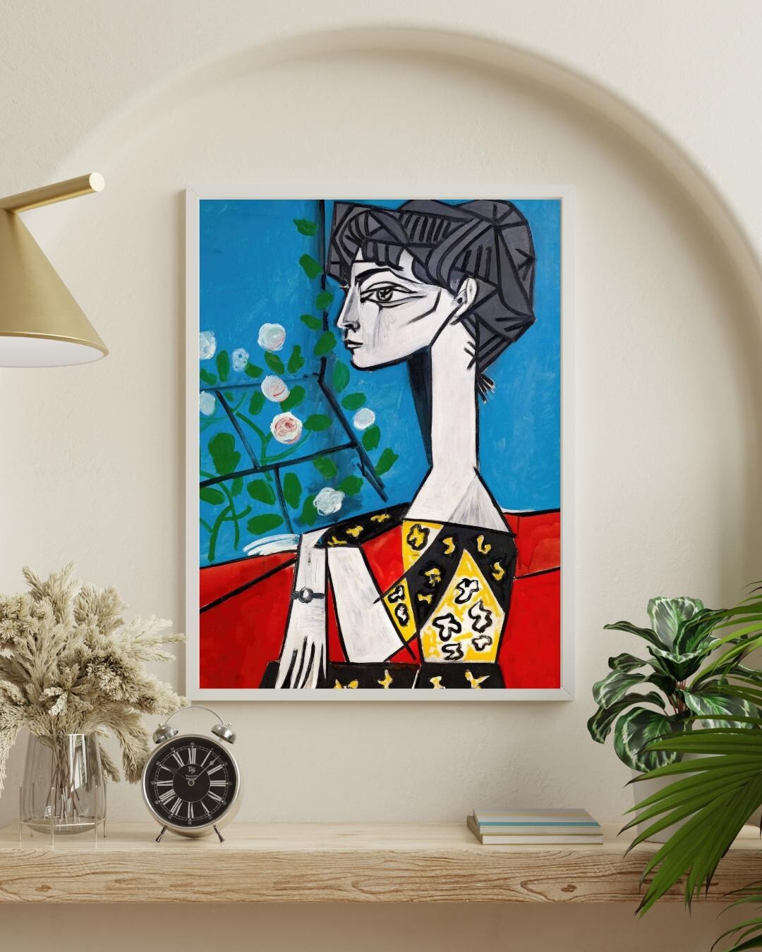 Reminiscent of Cubism Female Contemporary Geometric Muse Portrait ...