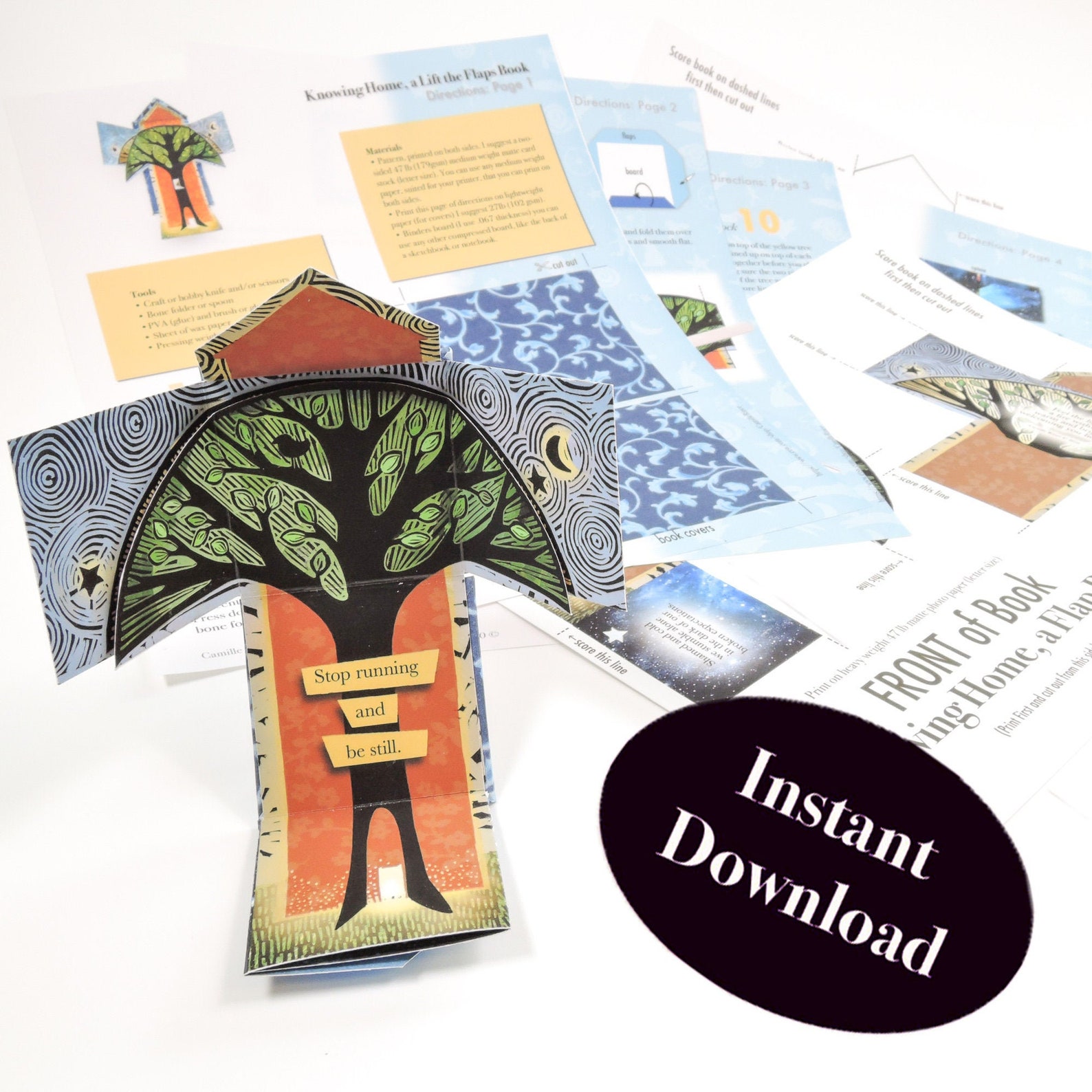 How to Make a Lift-the-flap Book, "knowing Home" a 30 Minute Craft ...