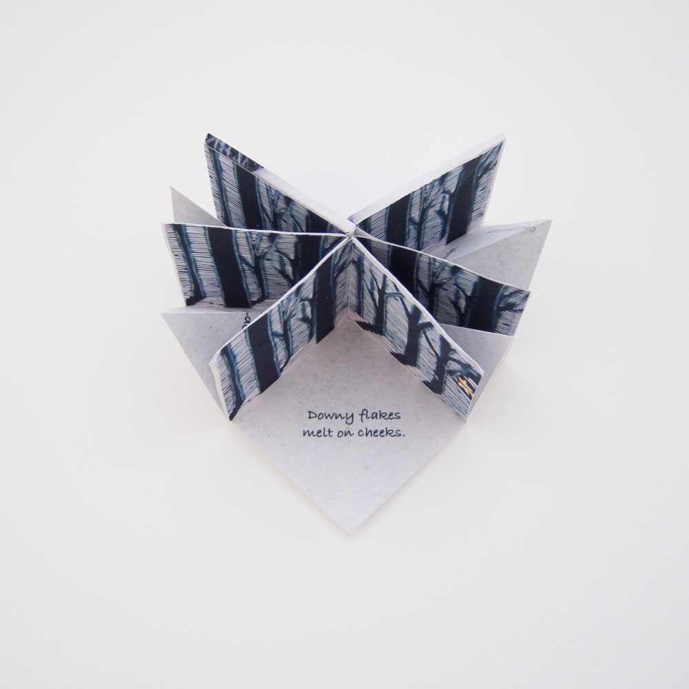 How to Make the Artist Book "winter Walk", a DIY Artist Book Pattern ...