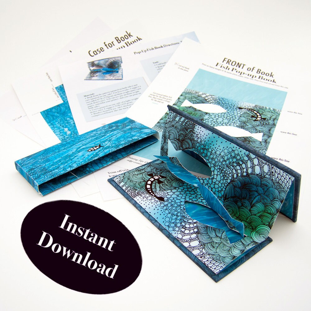 How to Make a Pop-up Book and Case, Pop-up Tutorial With Instructions ...