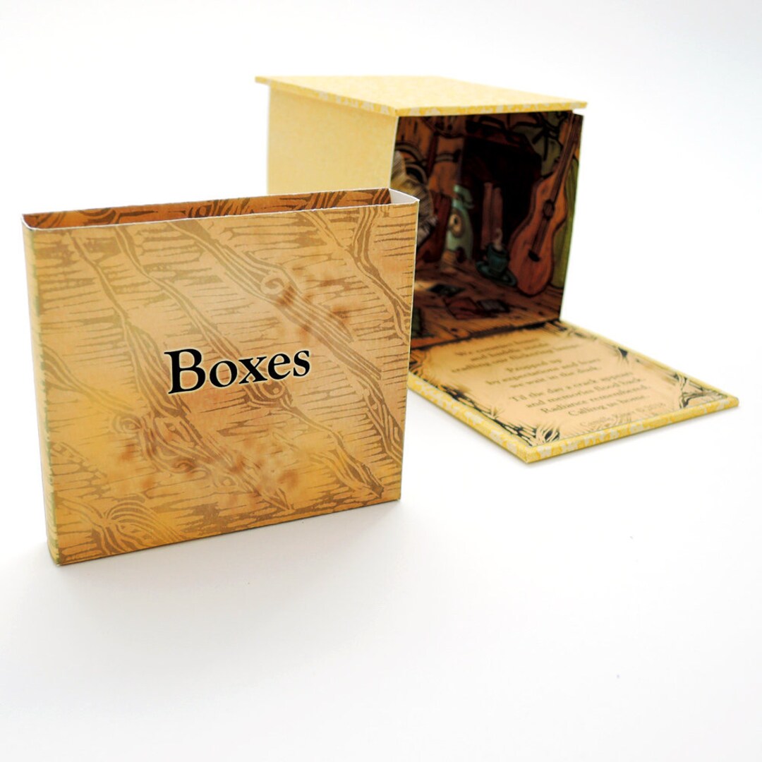 Boxes, a Handmade Relief Print Artist's Book With Case - Etsy