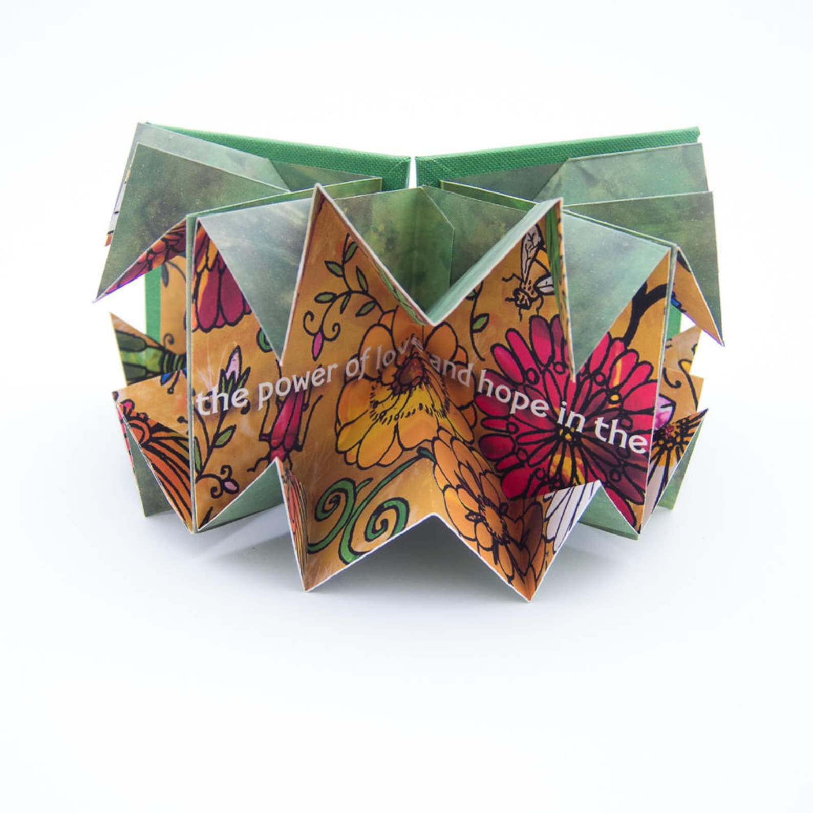 How to Make the Turkish Map Fold Artist's Book take Courage, a Coloring ...