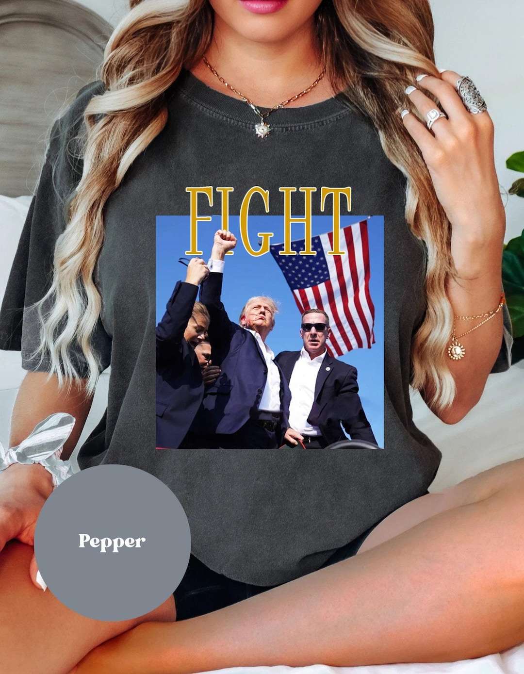 Fight Donald Trump Shirt, I Stand With Trump, I Will Fight Trump, Make ...