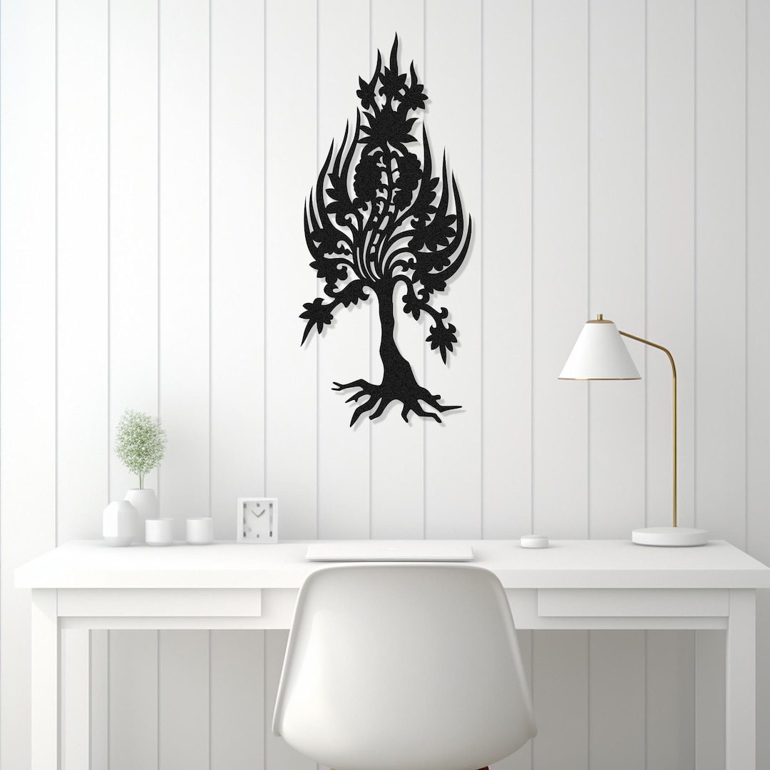 Metal Oak Tree Wall Art: Nature Inspired Living Room Decor - Etsy