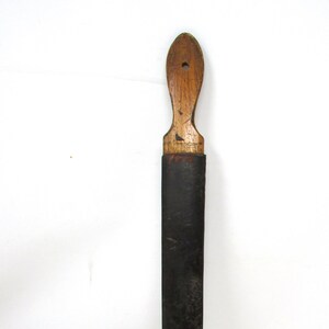 Vintage Barber Shop Leather and Wood Razor Strop 200 Year Old Antique ...
