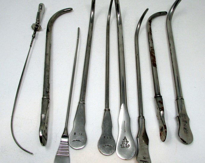 Antique Surgical Instruments 9 Total Medical Instruments From Early ...
