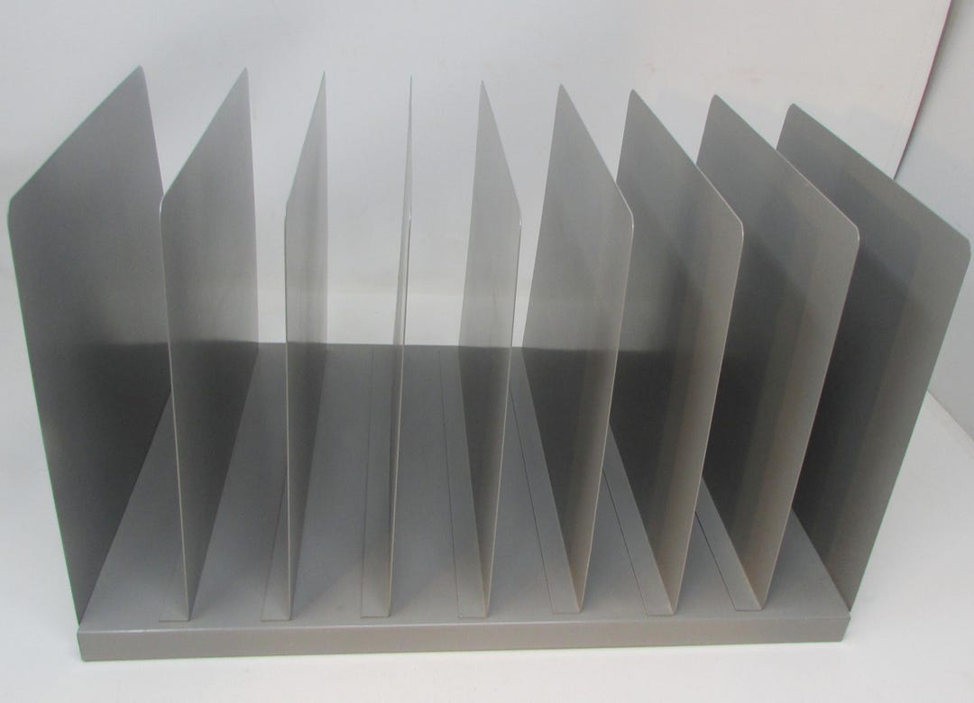 Industrial Metal File Organizer Holder for Desk Top File Tray ...