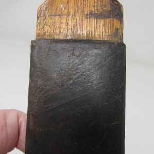 Vintage Barber Shop Leather and Wood Razor Strop 200 Year Old Antique ...