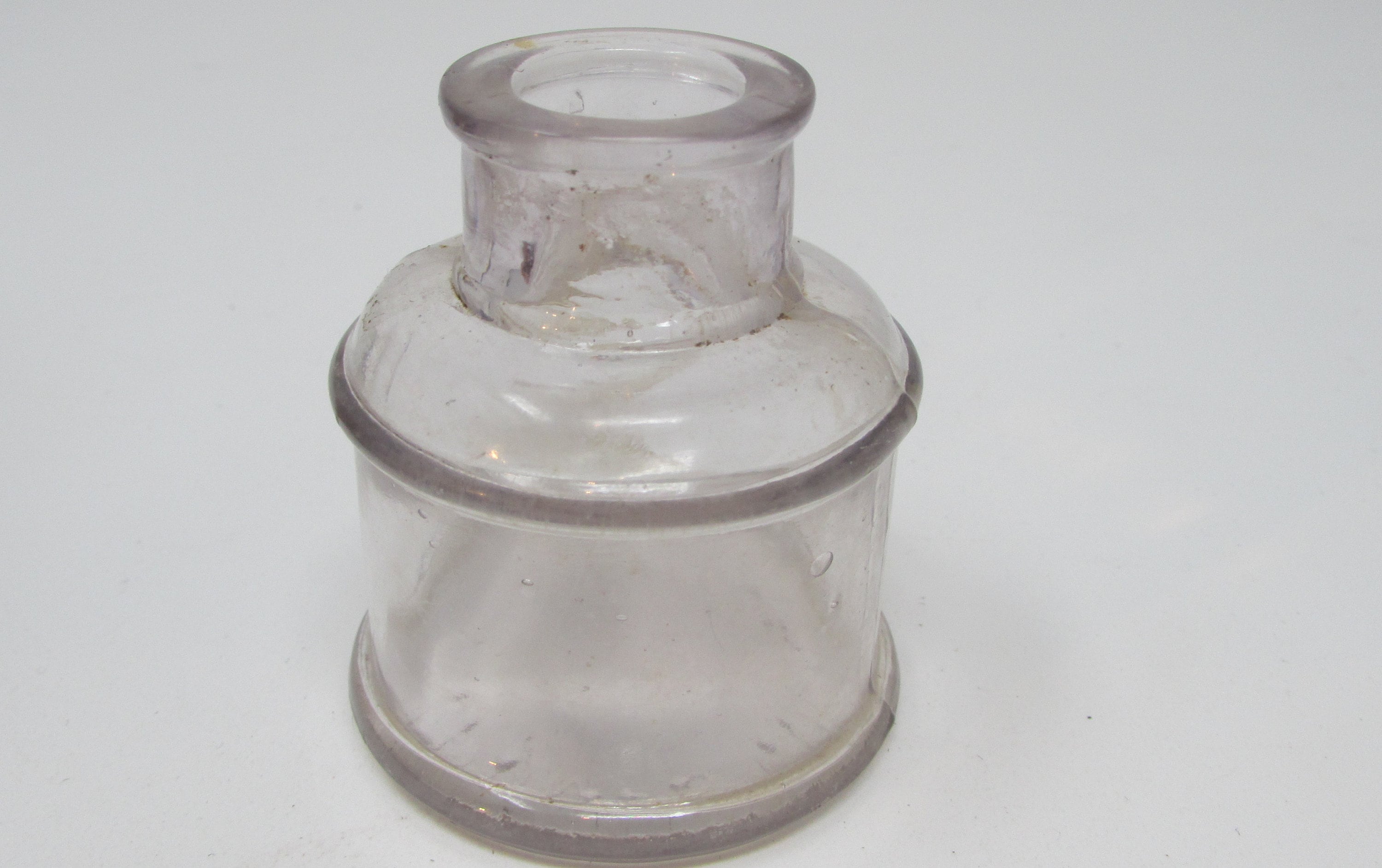 Vintage Ink Bottles Purple Glass L. H. Thomas Ink Bottle & Unmarked Air ...