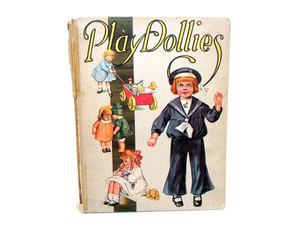 Vintage Children's Doll Book Play Dollies, Leonora Pease Illustrations ...