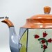 Vintage Lusterware Teapot With Hand Painted Design Gorgeous Made in ...