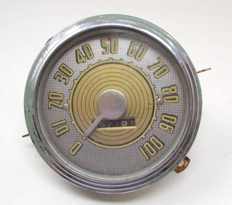 Vintage 1950s GM Speedometer – Early Chevy Truck or GMC Gauge With ...