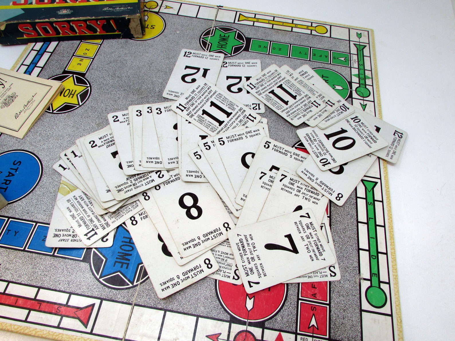 Vintage Board Game 1950s Sorry Game Board Pieces - Etsy