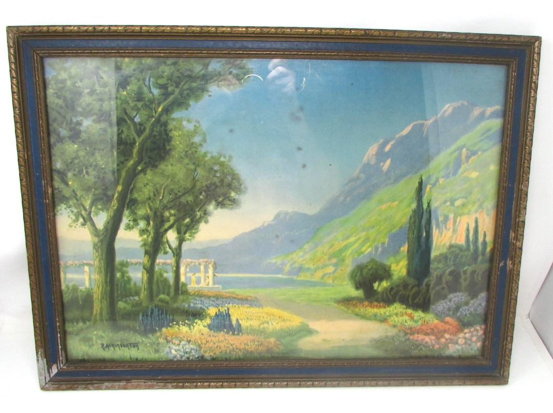 Vintage R Atkinson Fox Print the Path to the Lake – 1920s Landscape Art ...