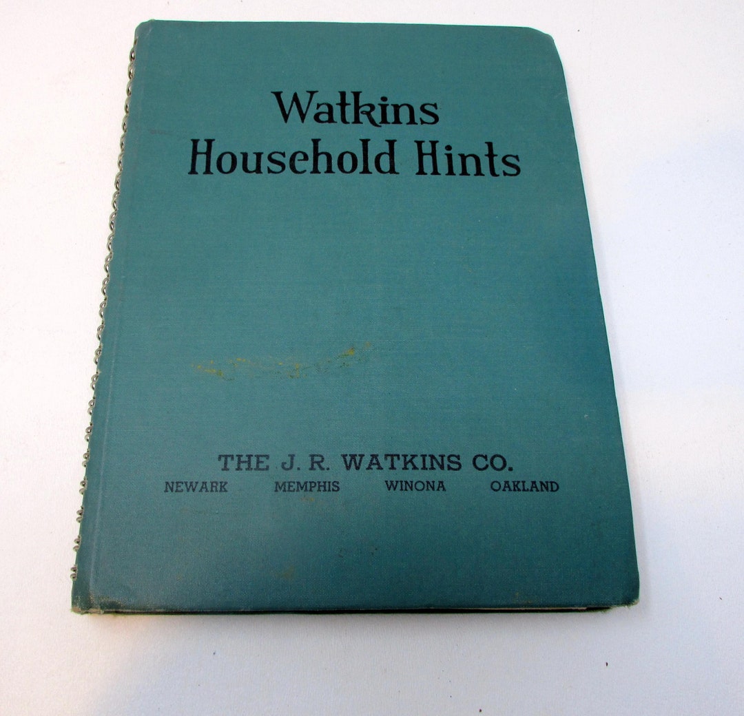 Vintage 1941 Watkins Household Hints by Elaine Allen Book 1941 First ...