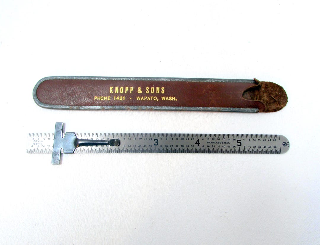 Vintage Tool - Pocket Machinists Micrometer Leather Case Wapato ...