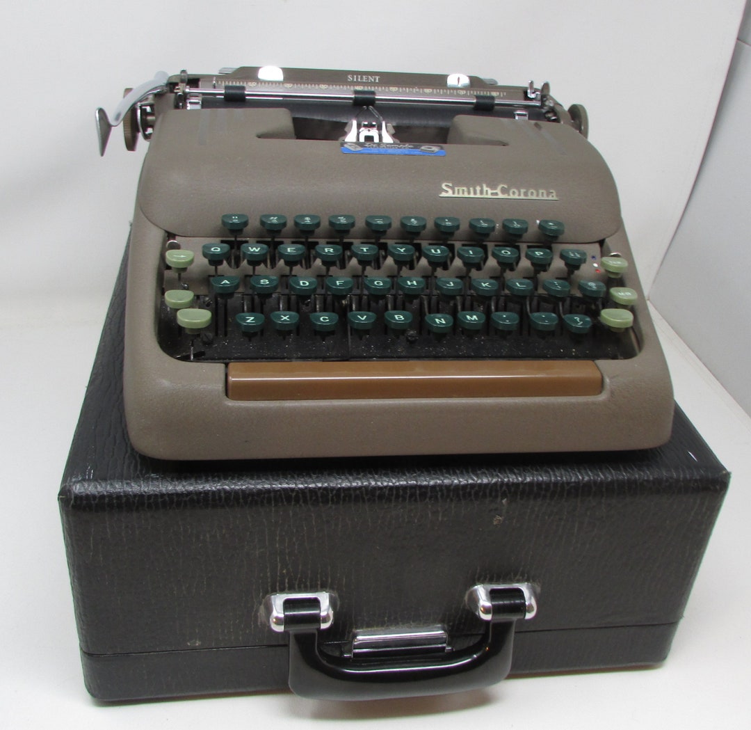 Vintage Typewriter Smith Corona Silent Portable Art Deco Smith-corona ...