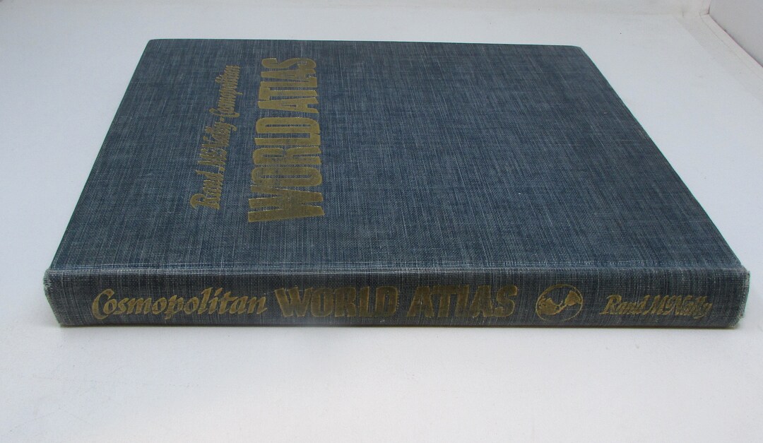 Vintage Atlas 1951 Rand Mcnally Cosmopolitan World Atlas Oversized ...