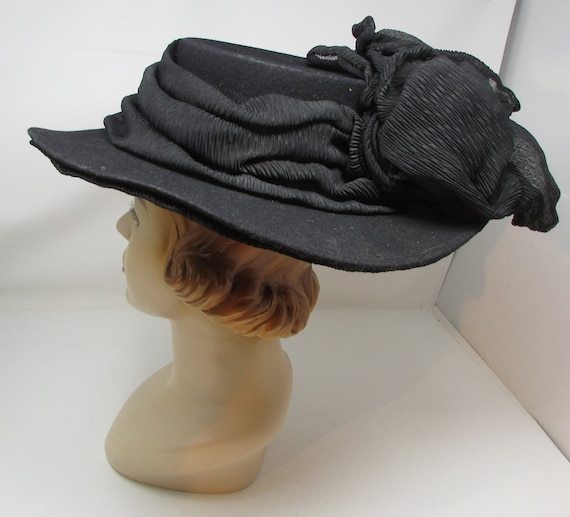 Victorian Old West Style Hat Authentic Wide Brim Hat … - Gem