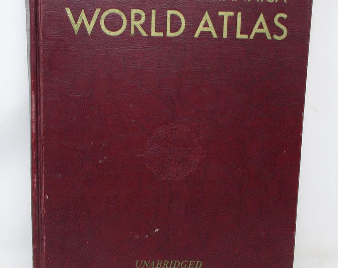 Vintage Atlas 1954 Encyclopaedia Britannica World Atlas Unabridged ...