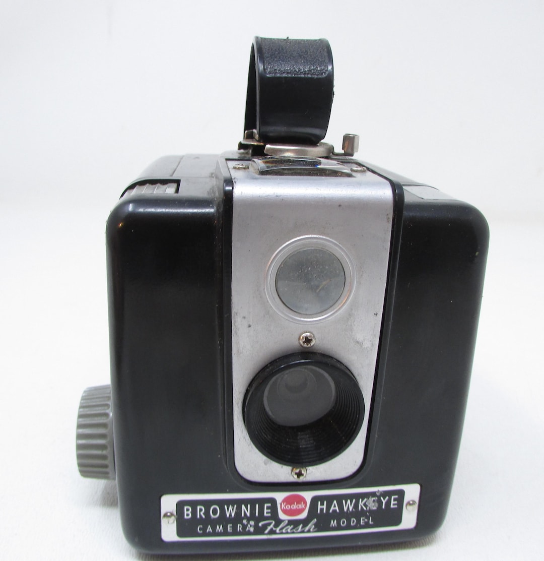Vintage Box Camera Brownie Hawkeye Flash Camera Model 1950s Kodak ...