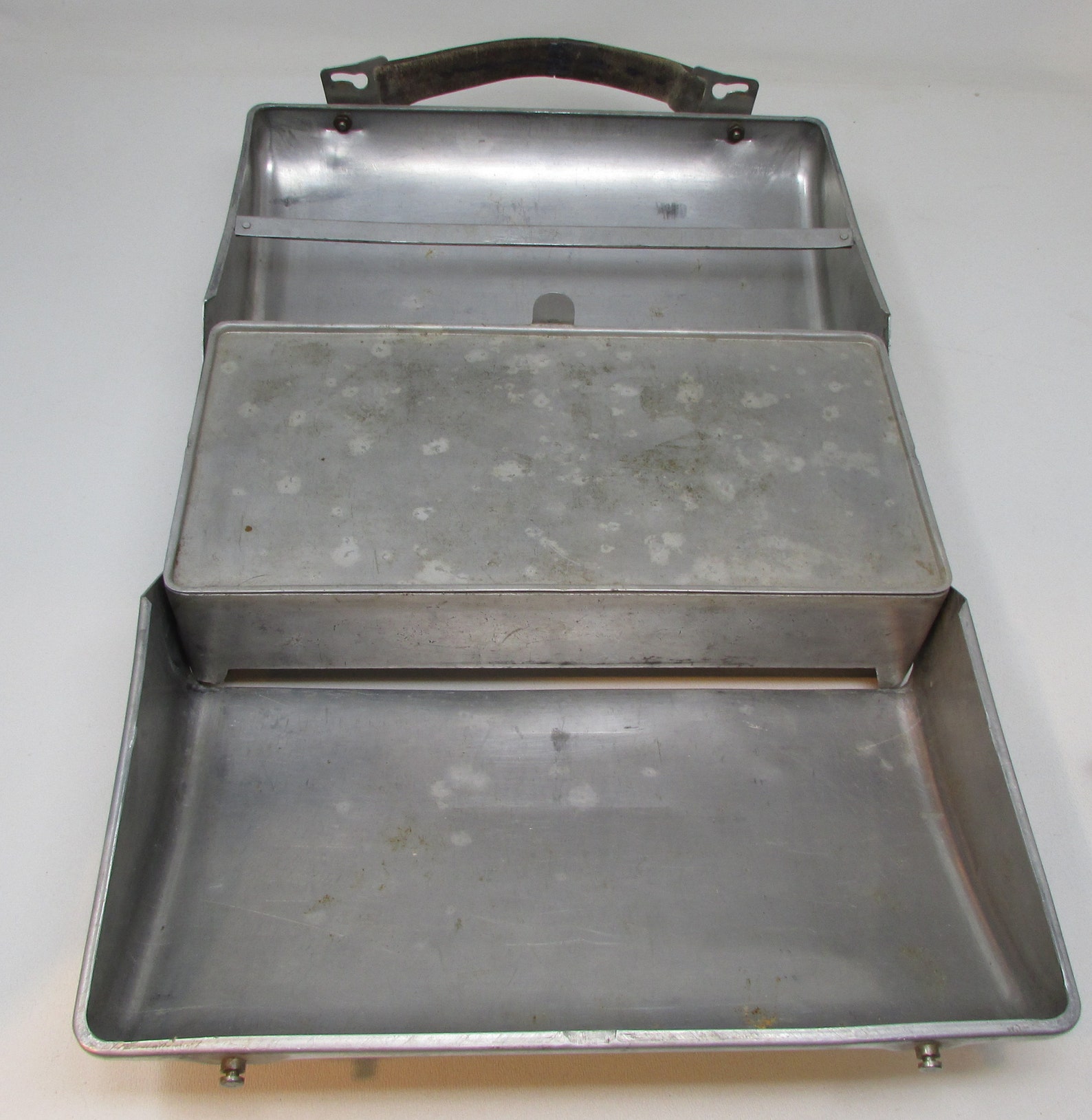 Vintage Lunch Box Heated 1940s Aluminum Industrial Design Object ...