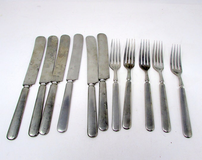 Vintage Hibbard Spencer Bartlett HSB OVB Flatware - 11 Pcs Flatware ...