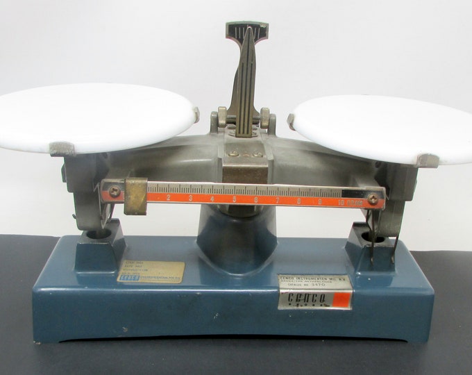 Vintage Cenco Balance Scale Model #3470 1950's Marble or Porcelain Top ...