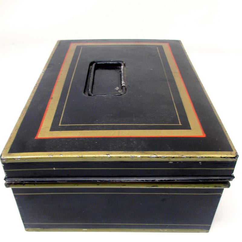 Metal Cash Box Antique - Etsy