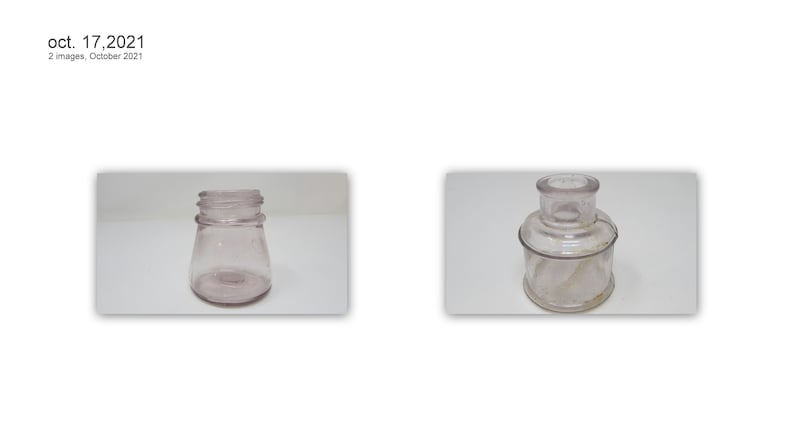 Vintage Purple Glass Inkwell Set - L.H. Thomas & Co. Bottles - Etsy