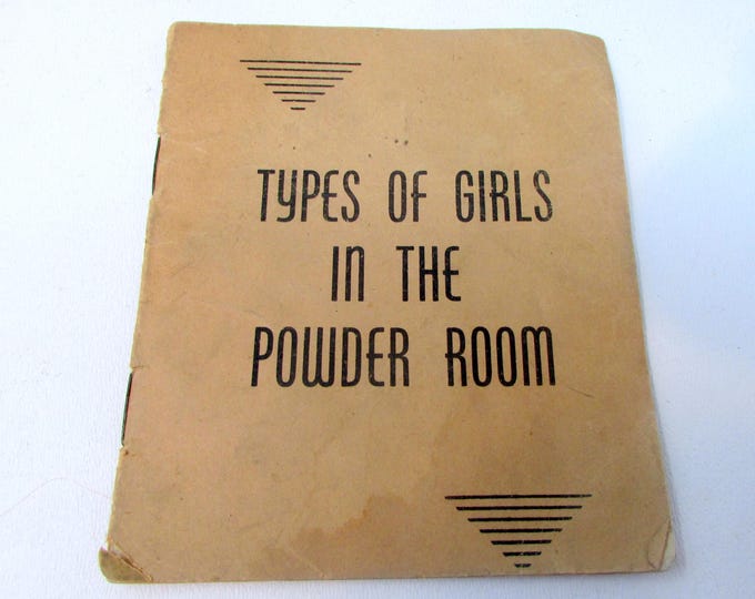 Vintage 1950s Joke Book Types of Girls in the Powder Room Risque Humor ...