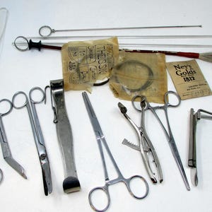 Antique Surgical Instruments 15 Total Vintage Medical 1940 Surgical ...
