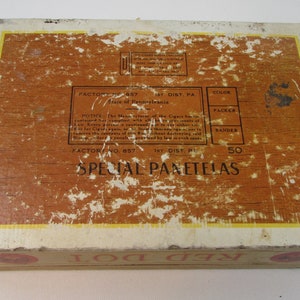 Vintage Cigar Box - 1890s Red Dot Cigar Box Red Dot Truly Different 2 ...