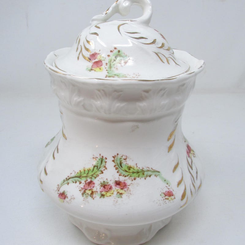 Antique Biscuit Jar - Etsy
