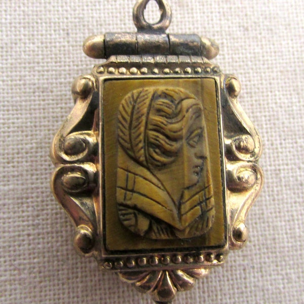 Antique Carnelian Gold Locket - Etsy