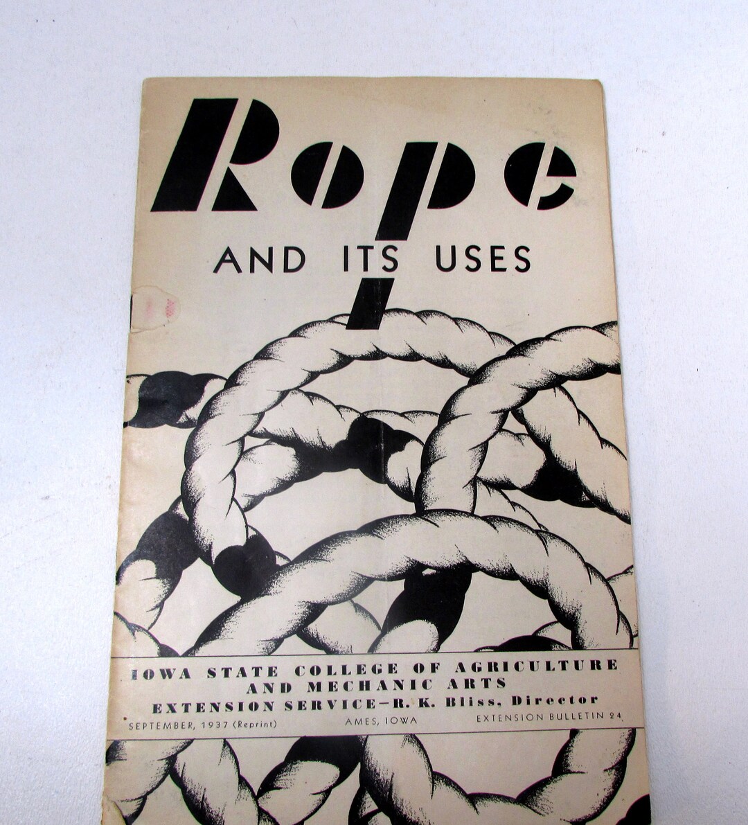 Vintage Book Rope Uses and Knots Booklet 1937 Rope and Its Uses Iowa ...