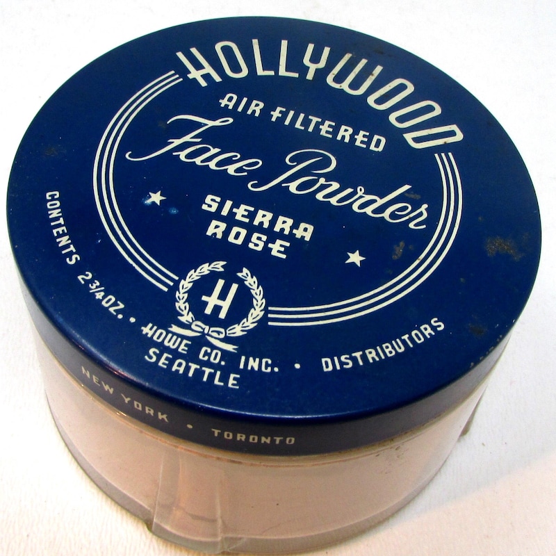 Vintage Powder Jar - Etsy