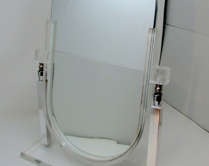 Vintage Store Display Oval Standing Mirror Double Sided Department ...