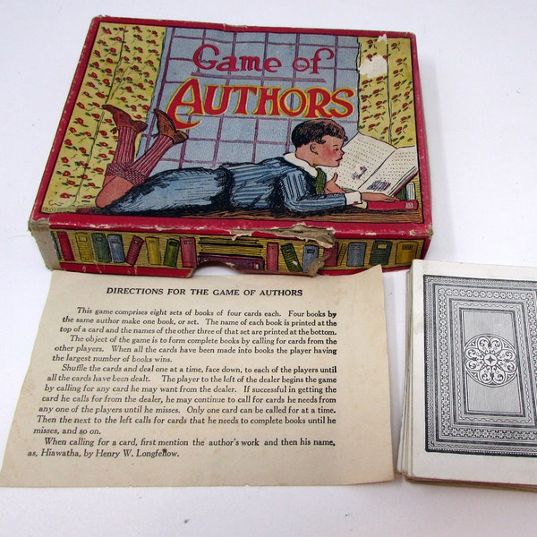 Authors Card Game - Etsy