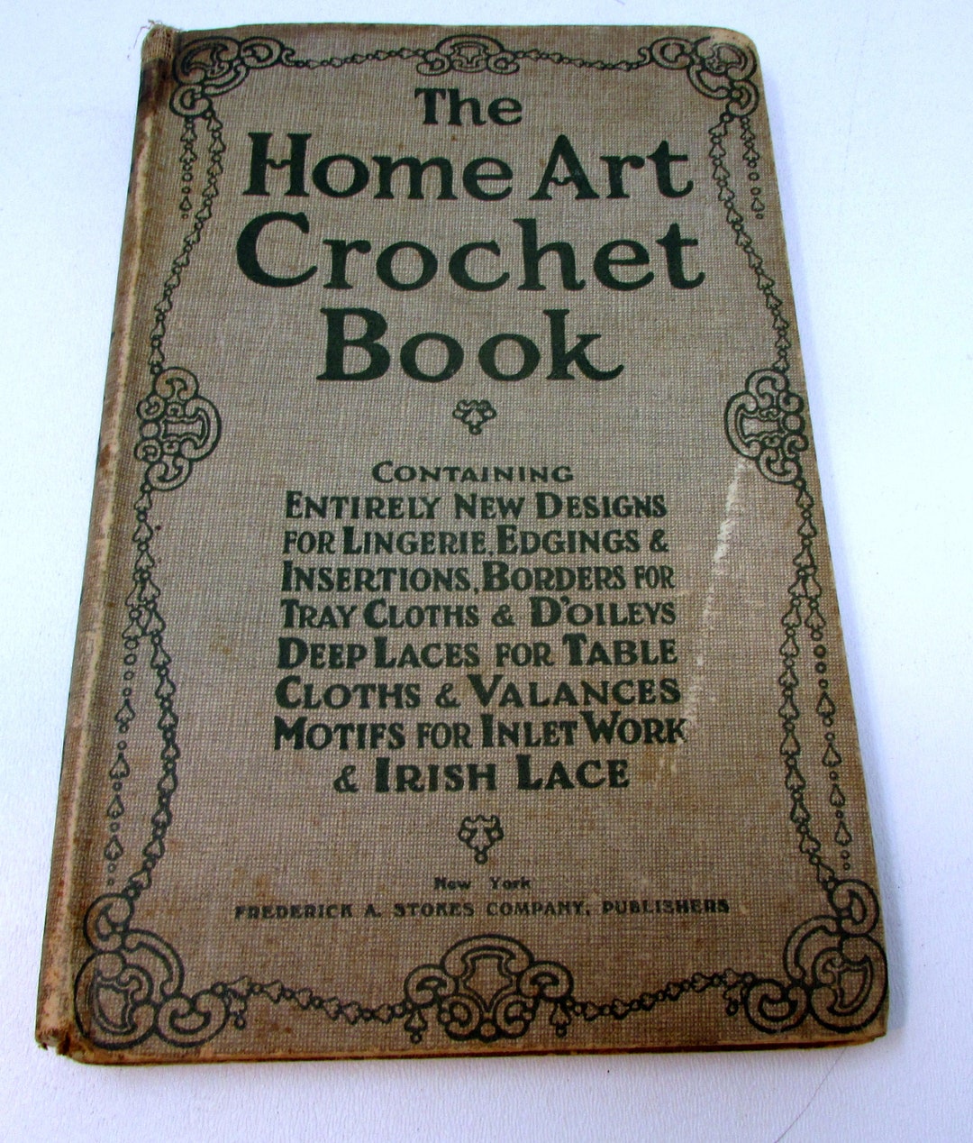 Antique Crochet Patterns Instructions the Home Art Crochet Book, Early ...