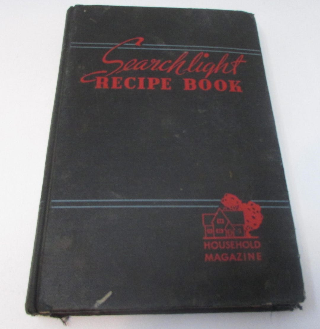 Vintage Cook Book 1945 Searchlight Recipe Book Cook Book Cookbook ...