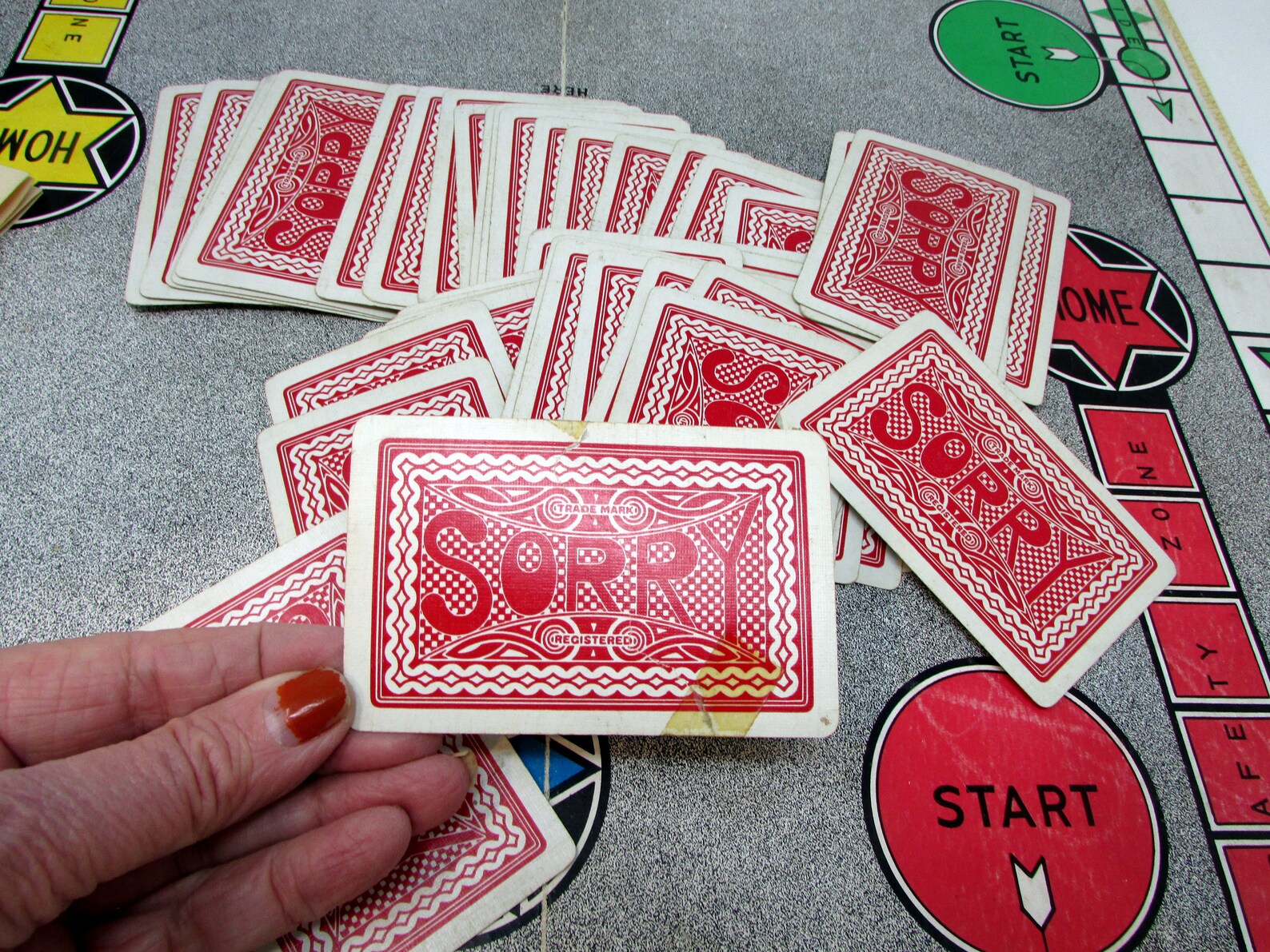 Vintage Board Game 1950s Sorry Game Board Pieces - Etsy