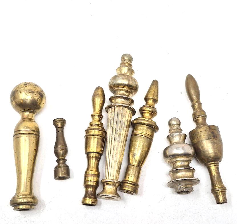 Vintage Brass Lamp Finials Lot of 7 Assorted Styles Replacement - Etsy